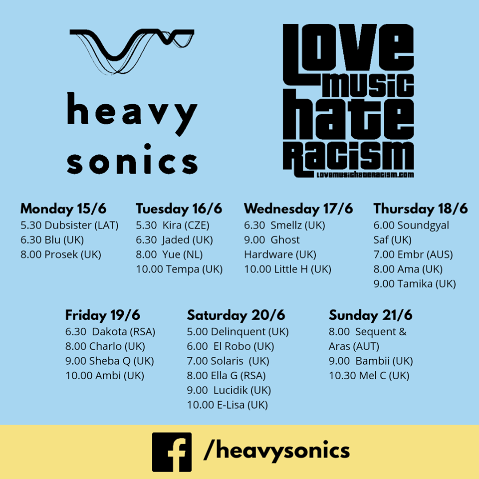 Heavy Sonics Set Times | showfomo - livestreams not to miss Heavy Sonics Set Times | showfomo - livestreams not to miss