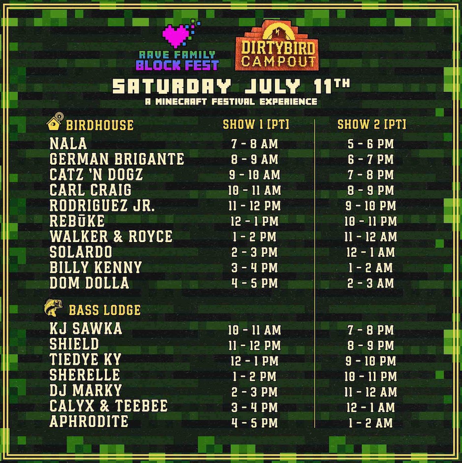 [POSTPONED] Rave Family Block Fest (Electric Blockaloo) Set Times ...